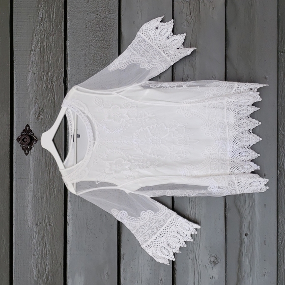 The Pyramid Collection | Tops | The Pyramid Collection Crochet Lace ...